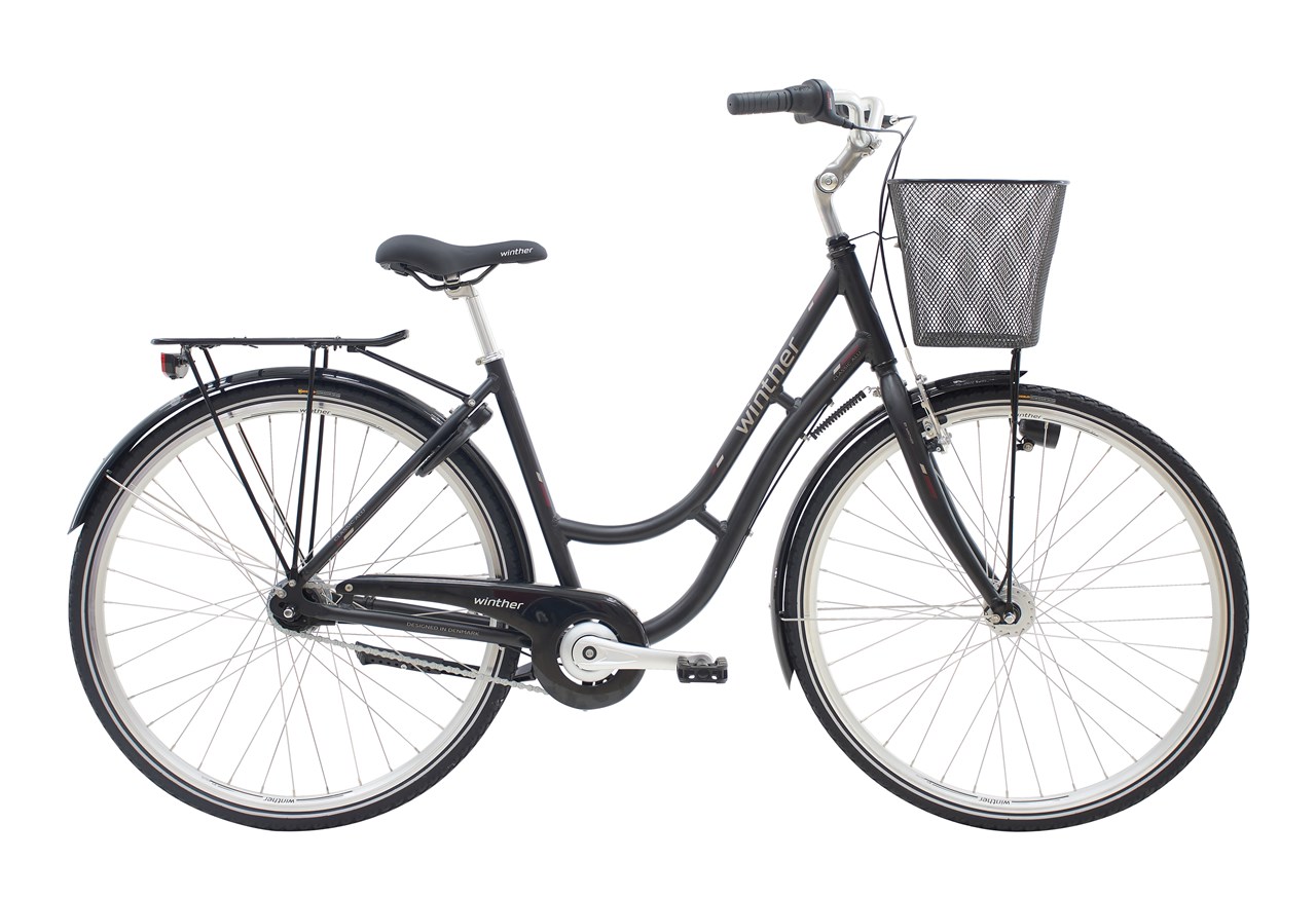 Winther Shopping Classic damecykel i sort | Fri BikeShop